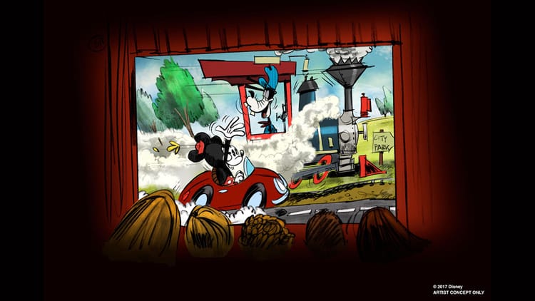 Eerste Mickey Mouse attractie 'Mickey & Minnie's Runaway Railway' in ...
