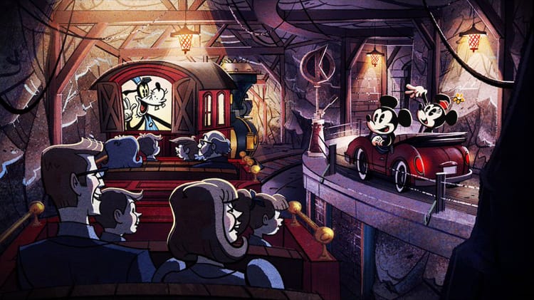 Eerste Mickey Mouse attractie 'Mickey & Minnie's Runaway Railway' in ...